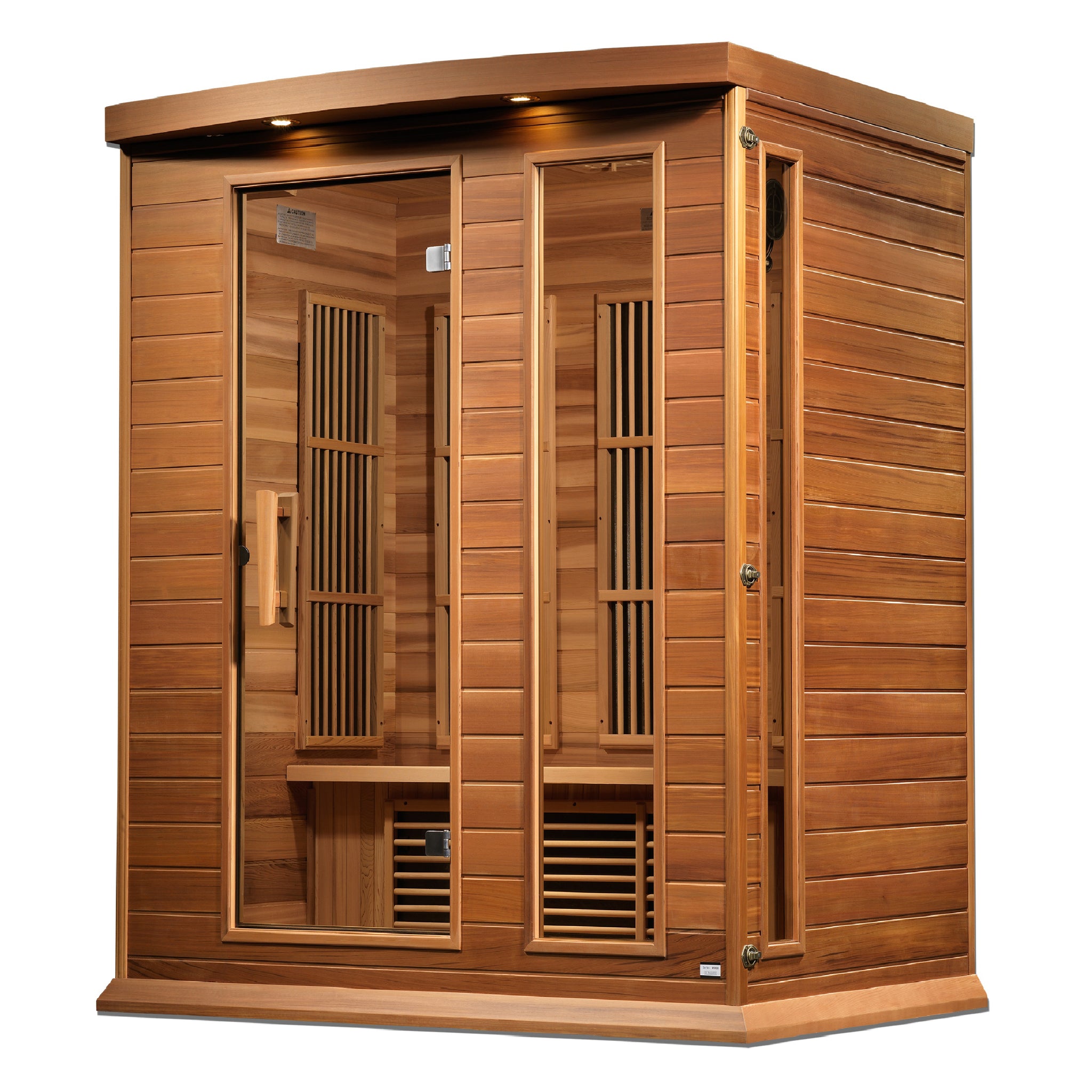 Maxxus 3-Person Low EMF (Under 8MG) FAR Infrared Sauna (Canadian Red C